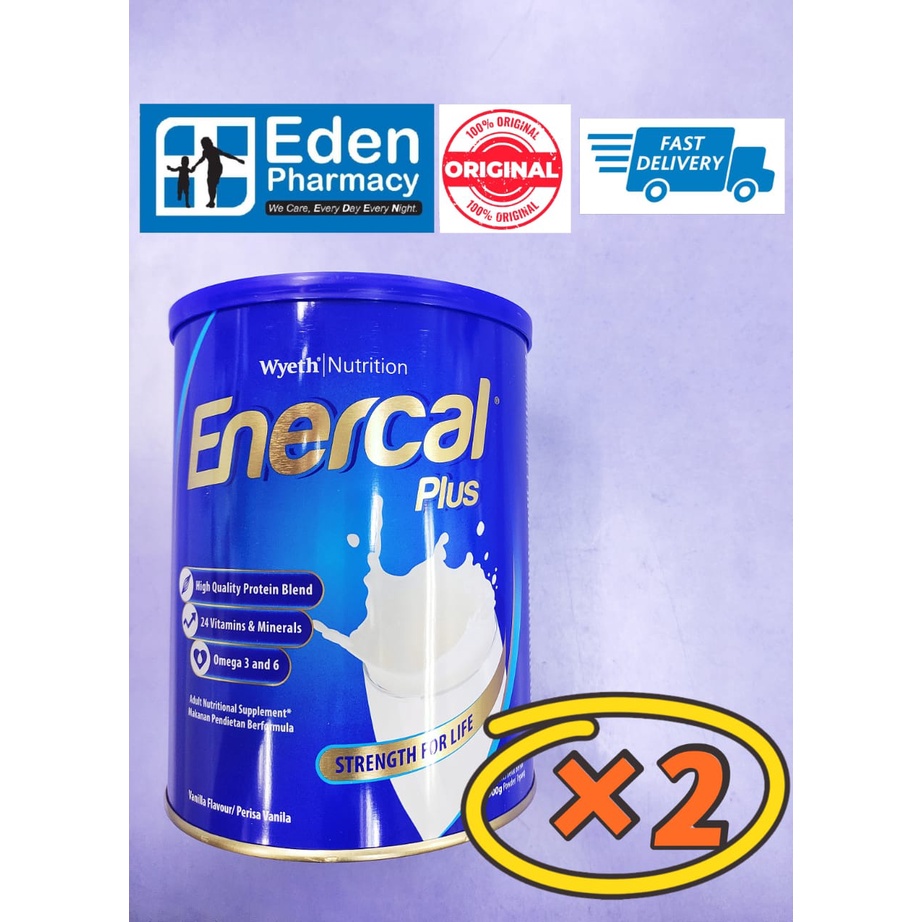 Enercal Plus Vanilla Milk Powder ( 850g ) （2 Tins ) | Shopee Malaysia