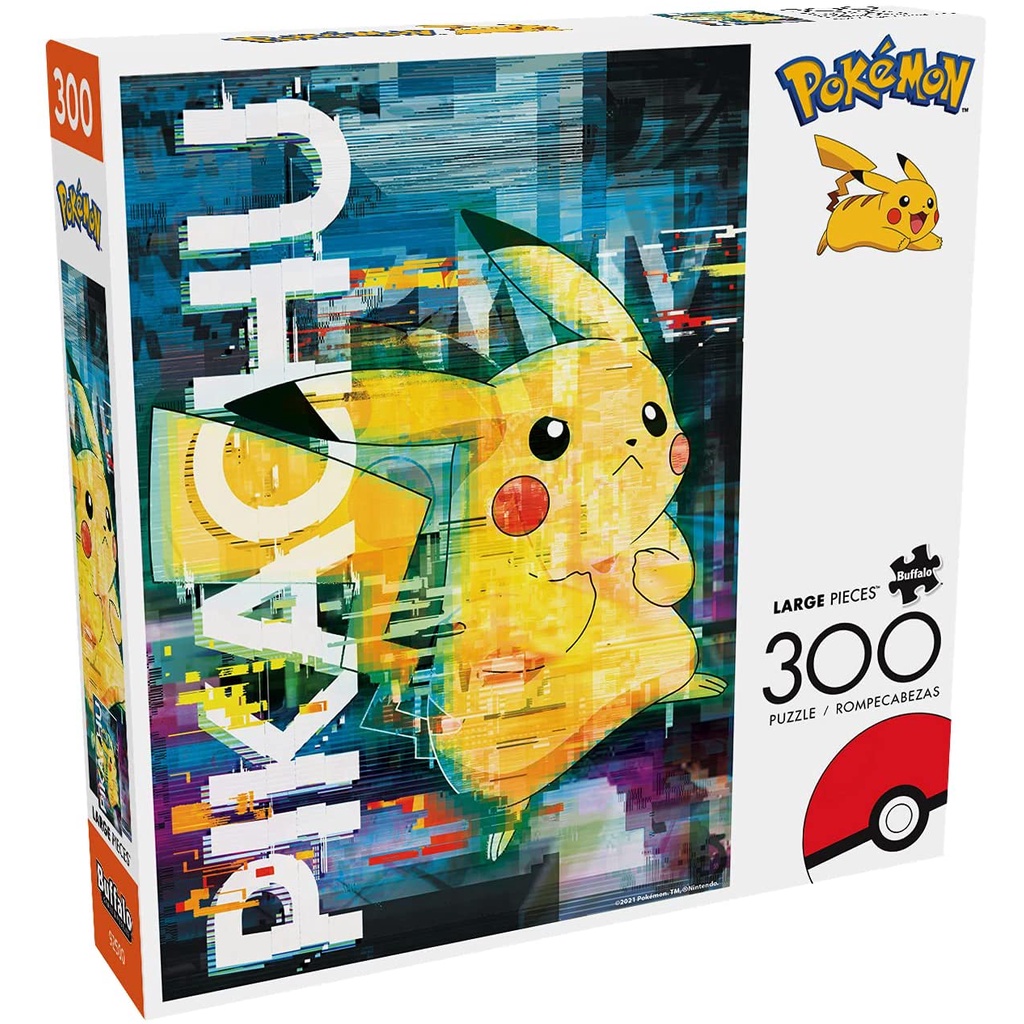 Buffalo Games Jigsaw Puzzle: Pokemon - Pikachu Distortion (300 Large ...