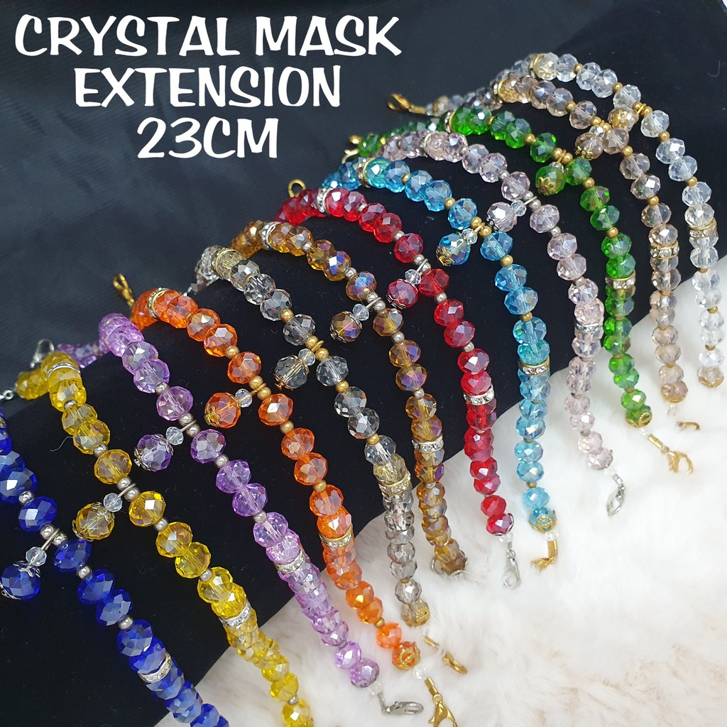 Crystal Face Mask Extension 23cm | Shopee Malaysia
