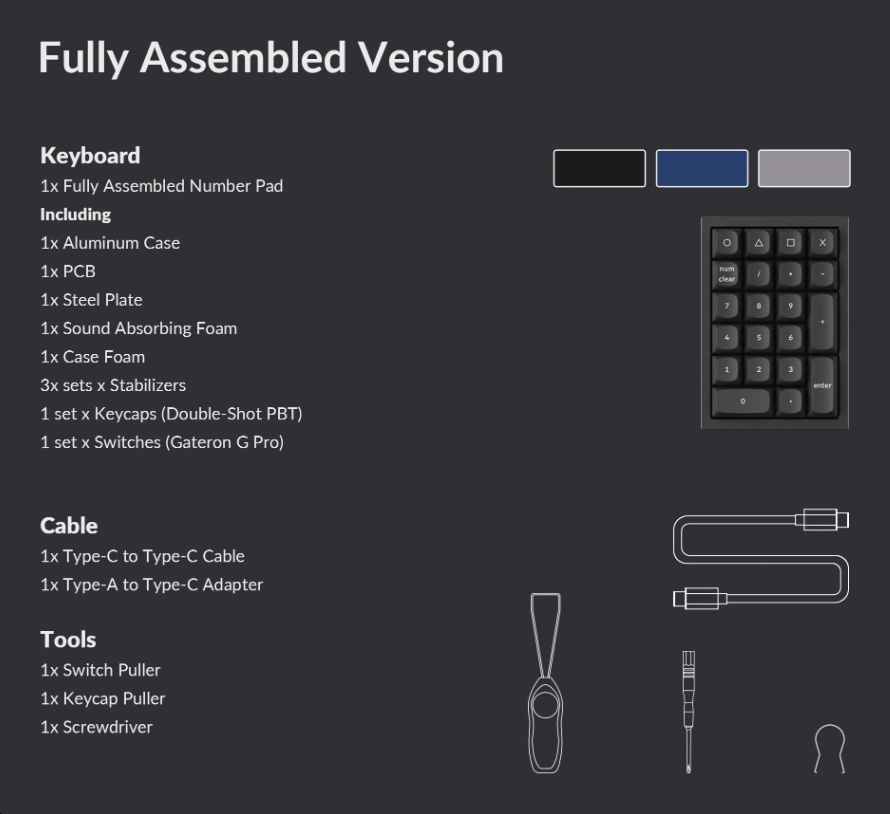 KEYCHRON Q0 | Pre-Built | Barebones | Mechanical Numpad | Techtonic ...