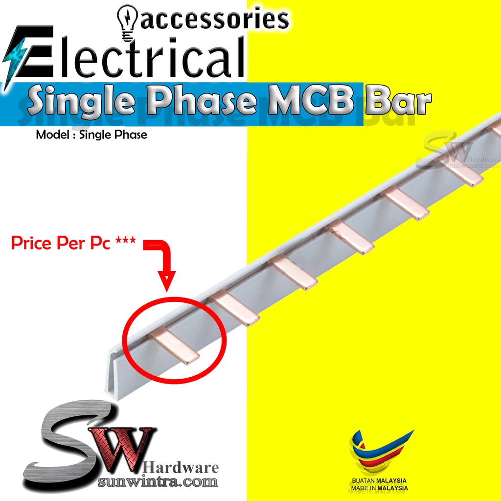 MCB Bar with insulation Insulated MCB Bar 1P | Shopee Malaysia
