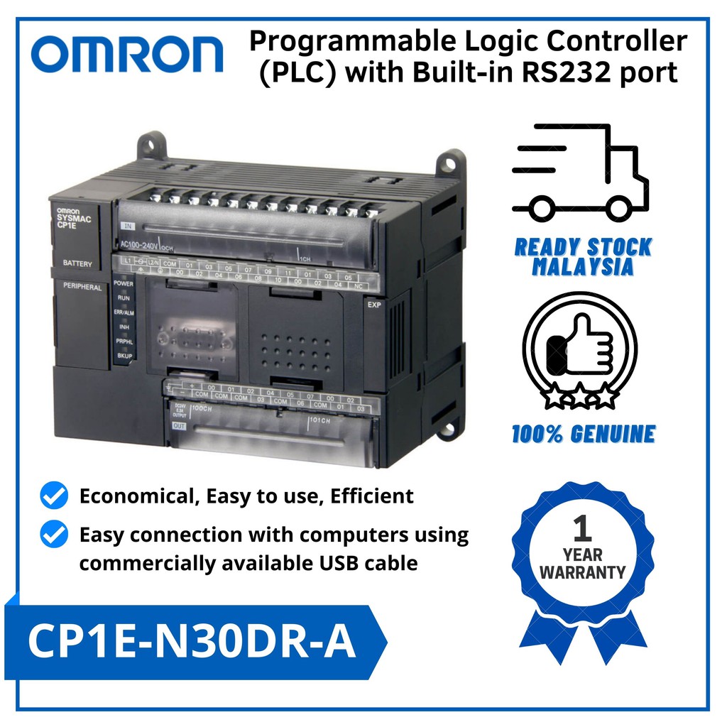 [ORIGINAL] Omron CP1E-N30DR-A CP1EN30DRA CP1E SERIES PLC Programmable ...