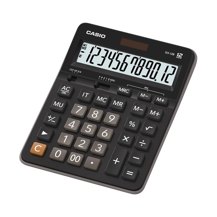 Casio GX-12B 12-Digit Calculator / Kalkulator Mesin Kira Battery ...