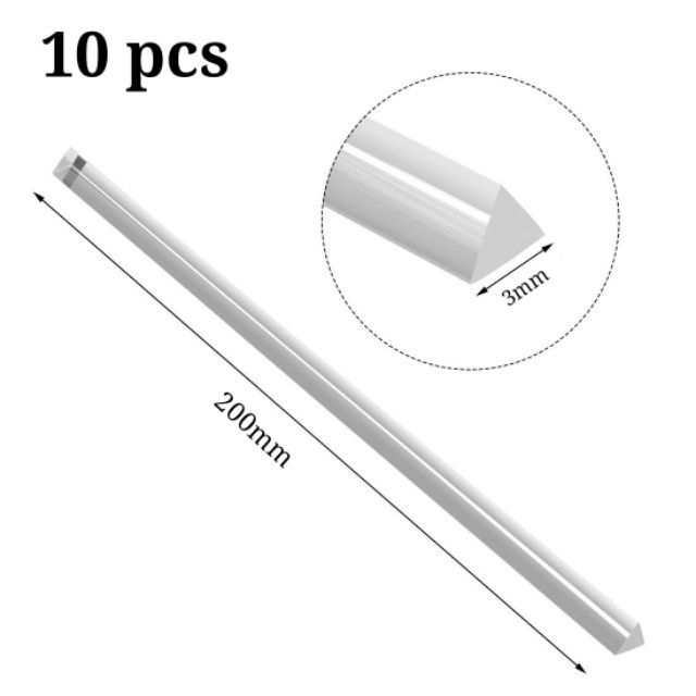 Clear Acrylic Support Triangle Gusset | Shopee Malaysia