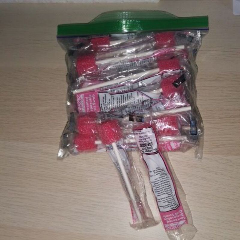 Ready Stock!! " 30 pieces in a pack "Toothettes/Disposable Oral Swab ...
