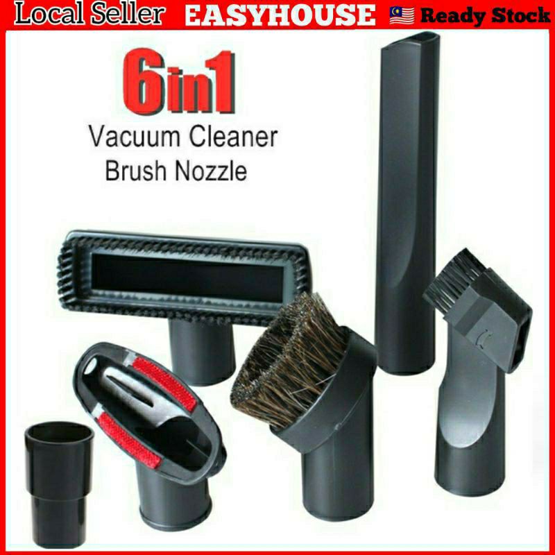 🔥6 In 1🔥Vacuum Cleaner Brush Nozzle Dusting Head Muncung Berus Kepala ...
