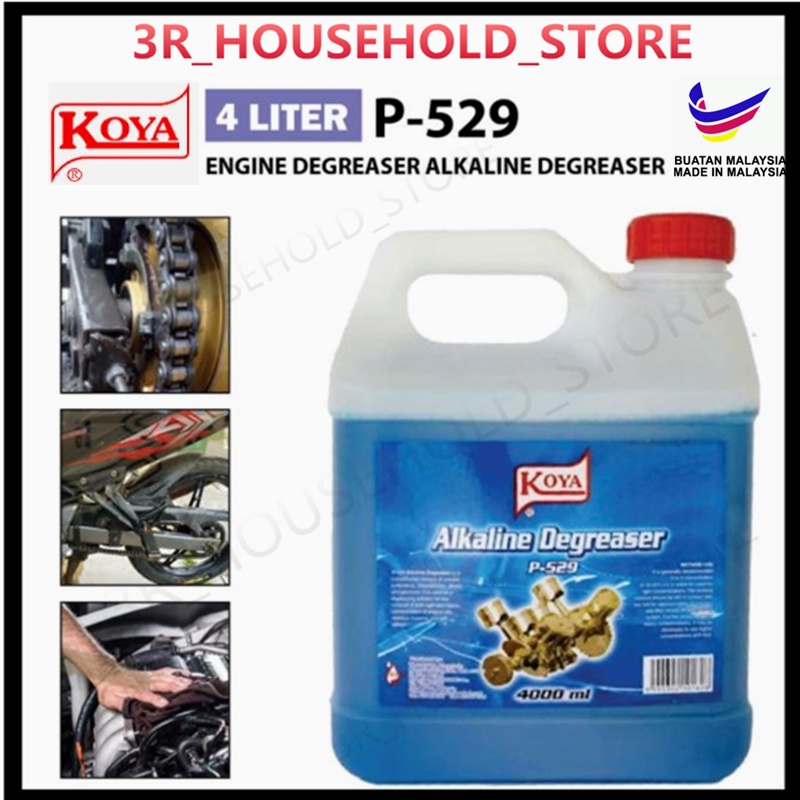 KOYA 4L ENGINE DEGREASER ALKALINE DEGREASER P-529 碱性去油污剂 Chemical ...