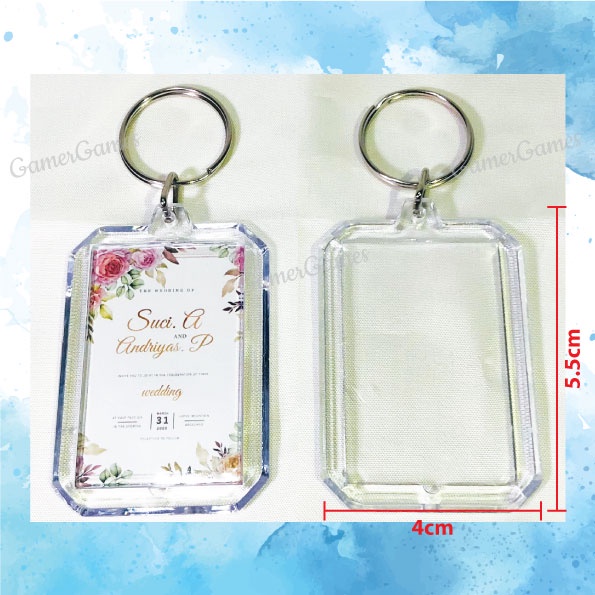 CUSTOMIZED KEYCHAIN GAMBAR DEPAN BELAKANG (ADD YOUR OWN PHOTO) KEYCHAIN ...