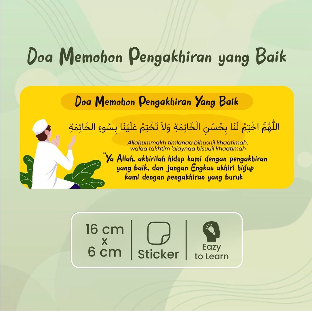 60 Pilihan Doa Harian Sticker Colourful Bookmarks With Free Gift ...
