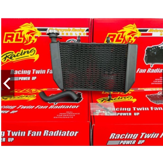 RED LEO REDLEO RADIATOR TWO FAN DUA KIPAS DOUBLE FAN Y15ZR V1 V2 YAMAHA ...