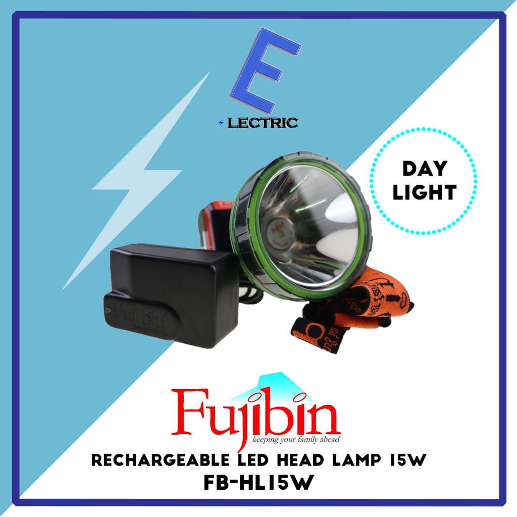 Fujibin Rechargeable LED Head Lamp Day Light 15W - FB-HL15W | Shopee ...
