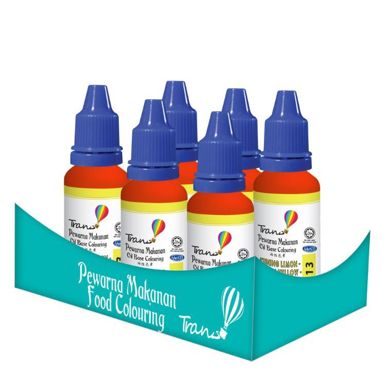 [HALAL] TRANS 25gm/0.88oz OIL BASE Edible Food Colouring Coloring ...