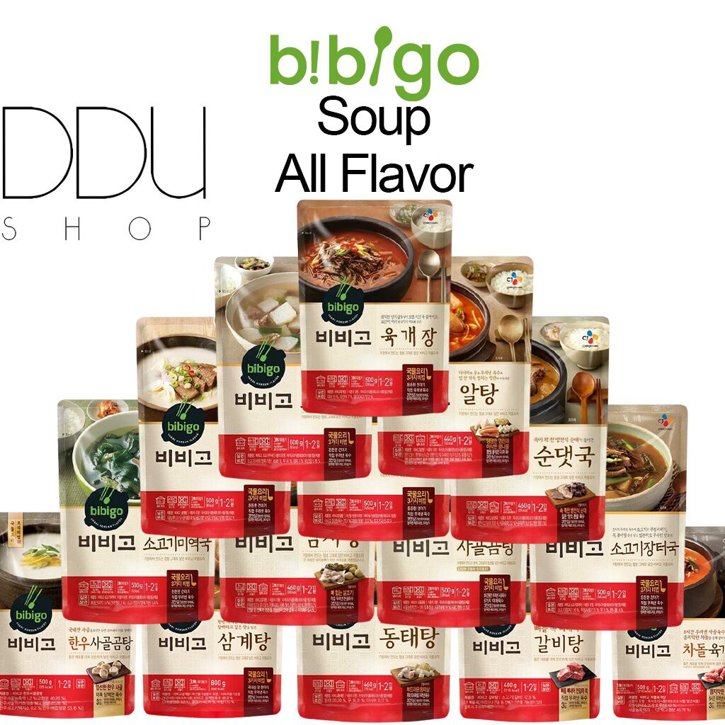 Bibigo / Korean Soup Collection / All Flavor / Korean Stew, Korean Soup, Beef, Pork Back-Bone ...