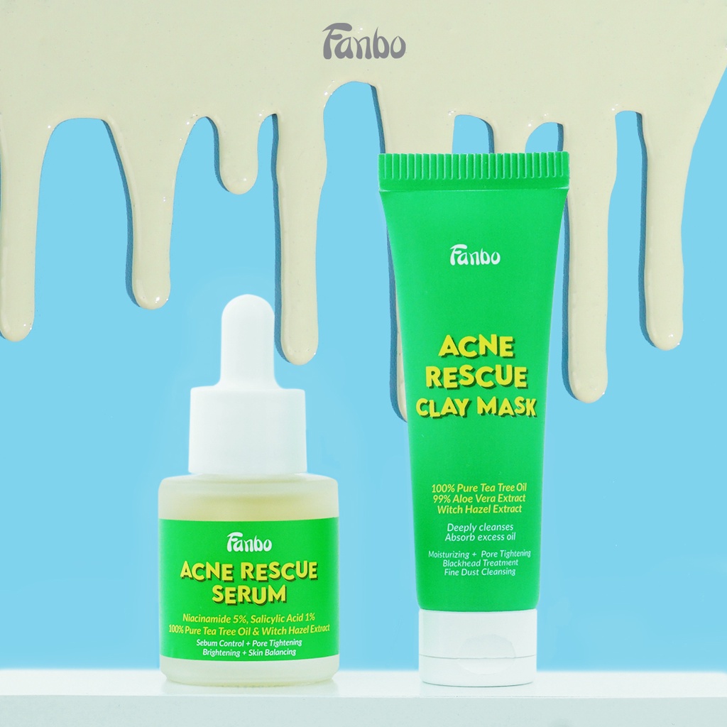 FANBO Skin Goals Acne Rescue Club [Free Silicone Mask Brush] | Shopee Malaysia
