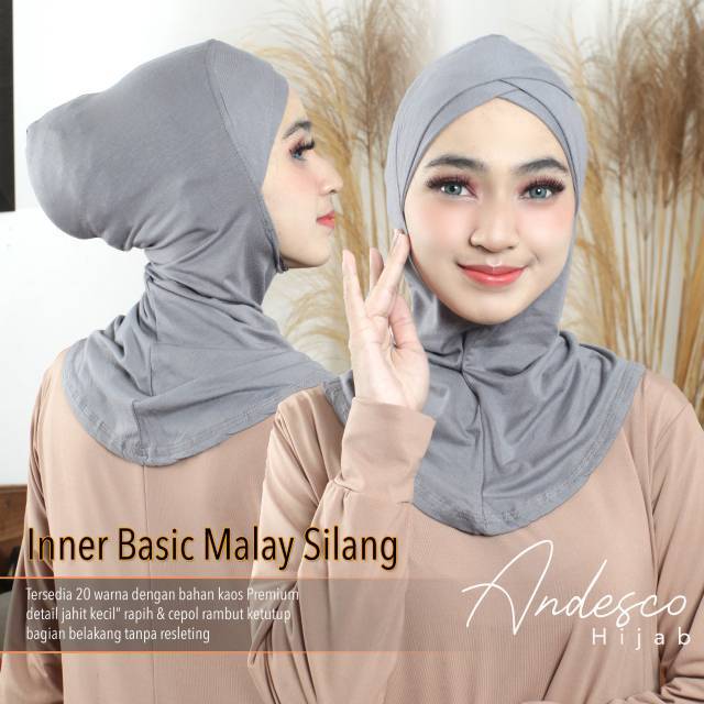 Inner Malay silang / yuro cross two non-bun | Shopee Malaysia