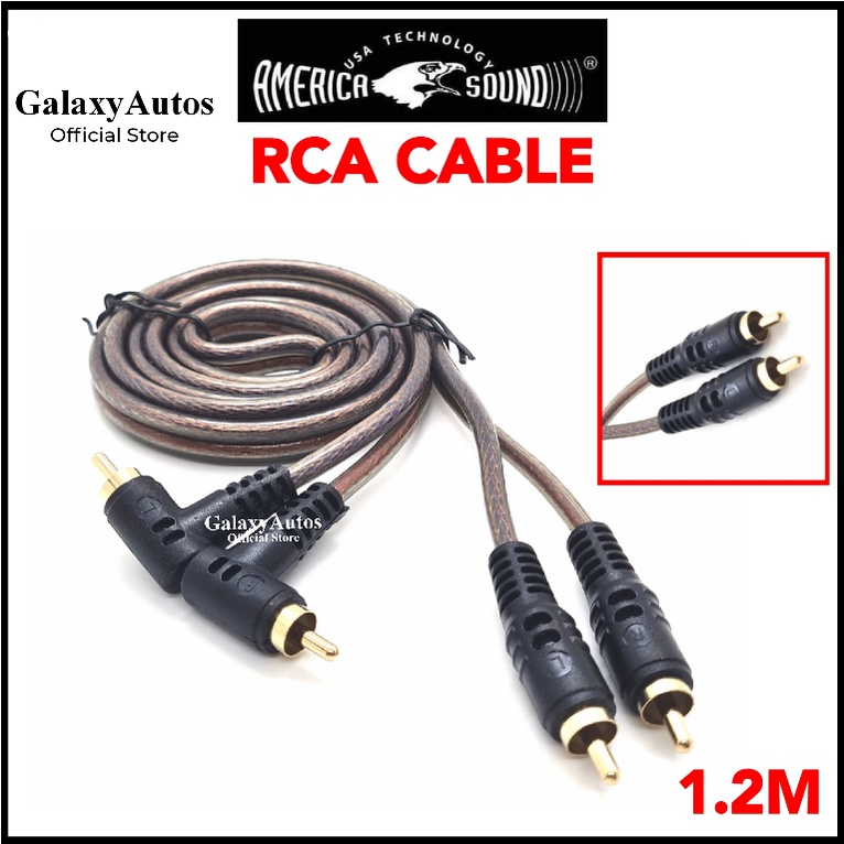 America Sound RCA Cable 0.5 Meter 1.2 Meter 2 Meter 3 Meter 5 Meter ...