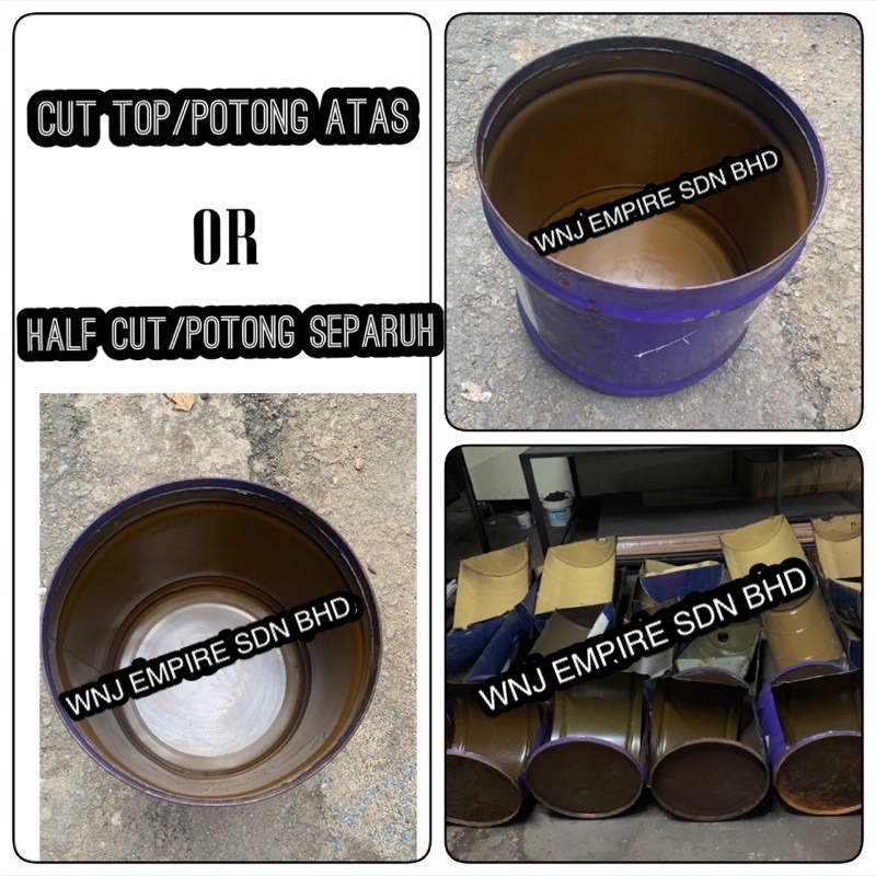 80L Tong Drum/Tong Besi /Steel Drum/Metal Drum/Container/Tong Kosong ...