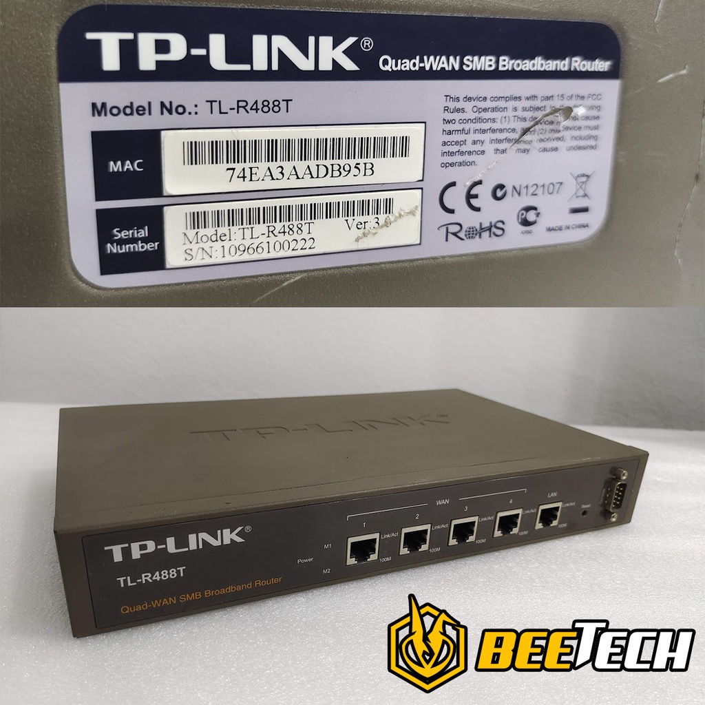 ⭐Clear Stock⭐ TP-Link TL-R488T 4 wan Load Balancer / DGS-1016D 16 port ...