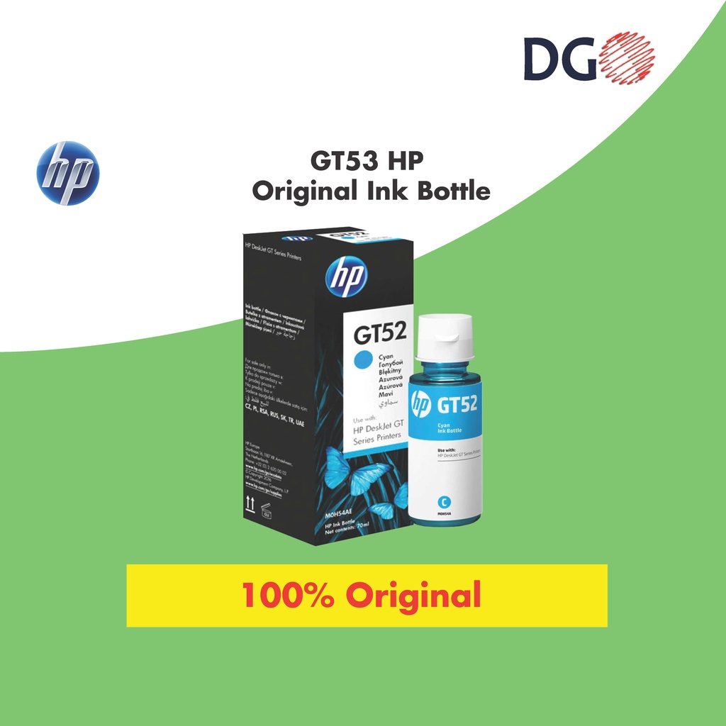 HP GT52 GT 52 original ink bottle (cyan) | Shopee Malaysia