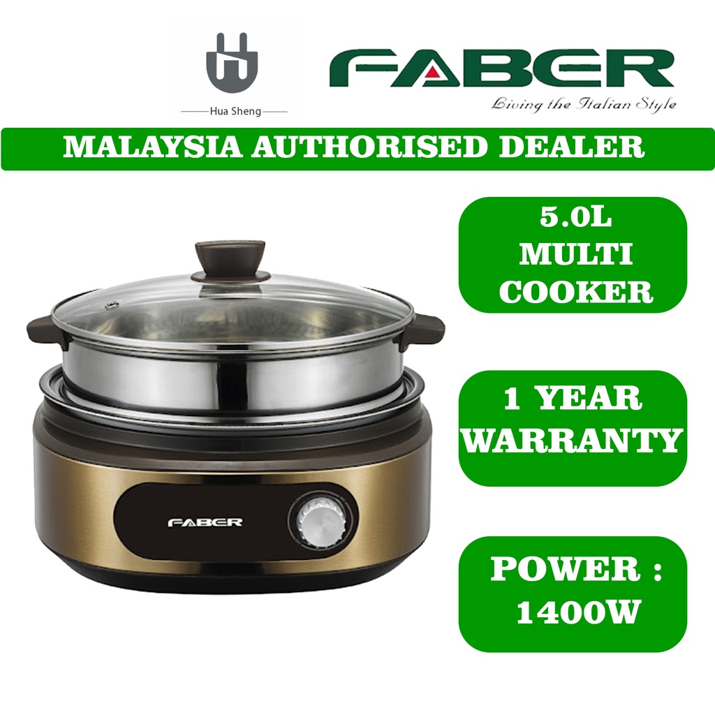 Faber Italia 5.0L + 3.0L Multi Cooker FMC 1500 ( FMC1500) | Shopee Malaysia