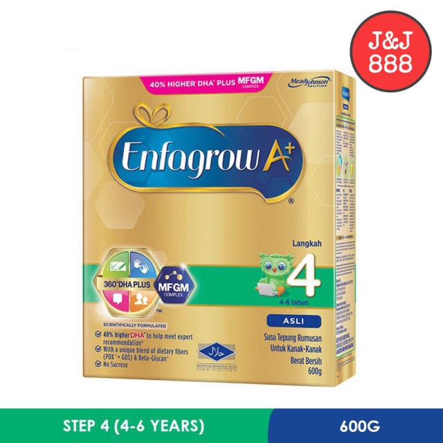 Enfagrow A+ Step 4 (Original/Vanilla) 600g | Shopee Malaysia