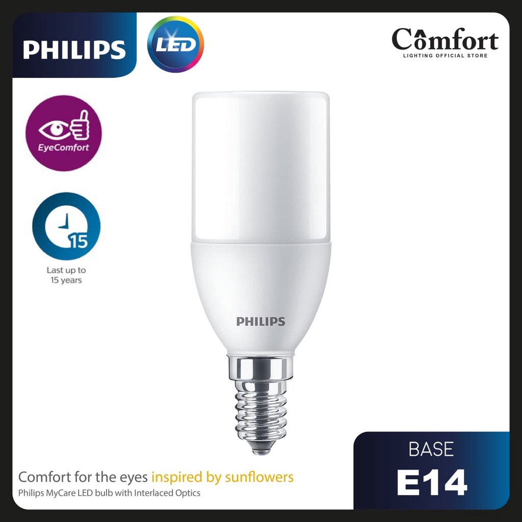 PHILIPS LED Stick 5.5W E14 7.5W 9.5W 11W E27 LED Stick Bulb Philips LED Bulb | Shopee Malaysia