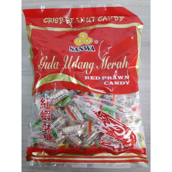 Ready Stock Sanwa Red Prawn candy-350g(117'pcs) Childhood Halal😊 ...