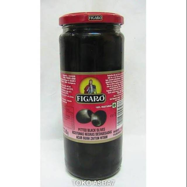 Figaro PITTED BLACK OLIVE 450GR | Shopee Malaysia