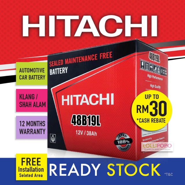 🔥READY STOCK🔥Hitachi Car Battery - SMF BATTERY | Shopee Malaysia