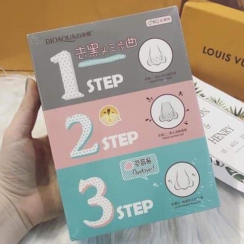 Bioaqua Remove Black Heads 3 Step Kit | Shopee Malaysia