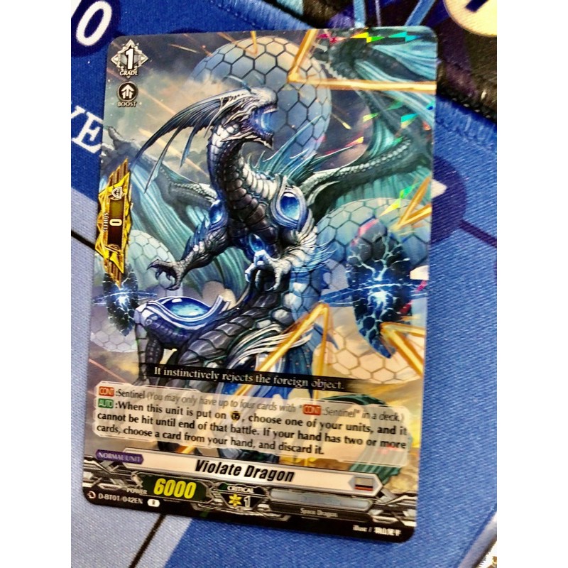 Cardfight!! Vanguard Overdress DBT01/042EN Violate Dragon (R) | Shopee ...
