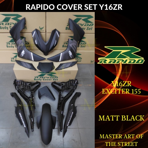 RAPIDO BODY COVER SET Y16ZR MASTER ART OF THE STREET EXCITER 155 - MATT ...
