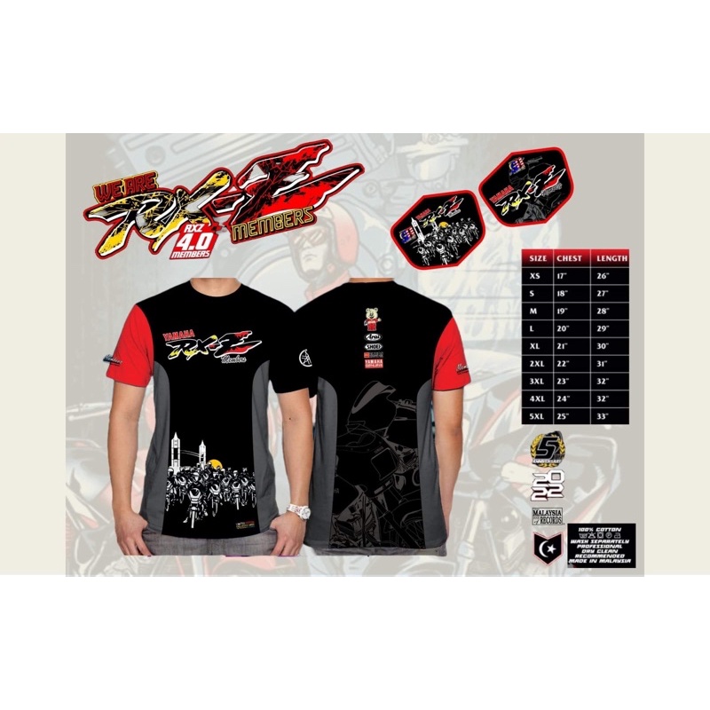 BAJU RXZ MEMBERS DESIGN PADU | Shopee Malaysia