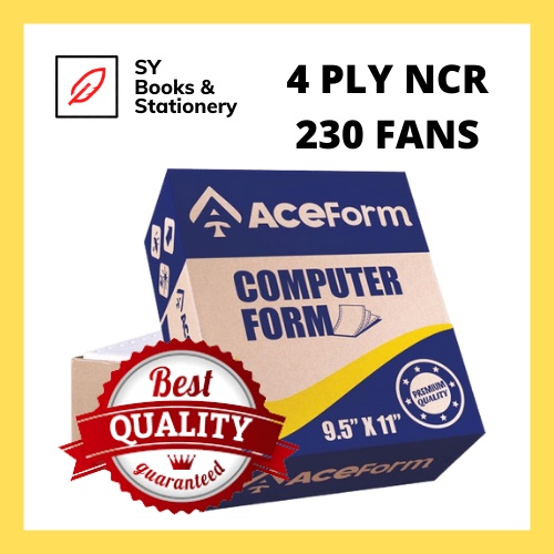 Aceform / Akira Computer Form NCR Paper – 9.5’’ x 11’’ / All White / 4 ...