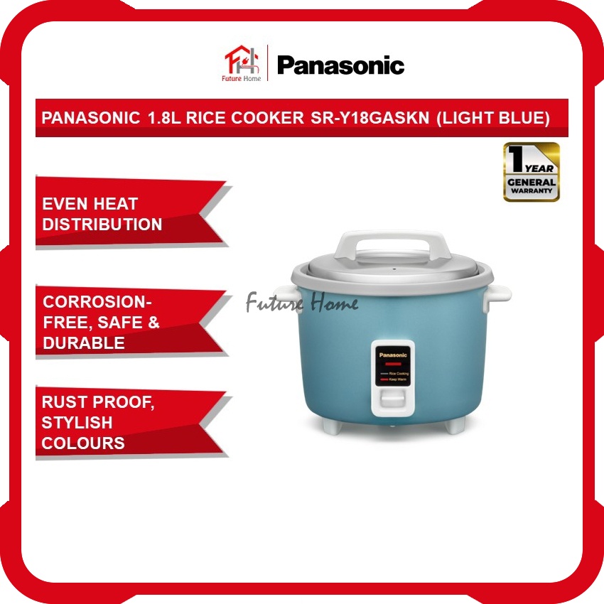 Panasonic 1.8L Rice Cooker SR-Y18GASKN (Light Blue) | Shopee Malaysia
