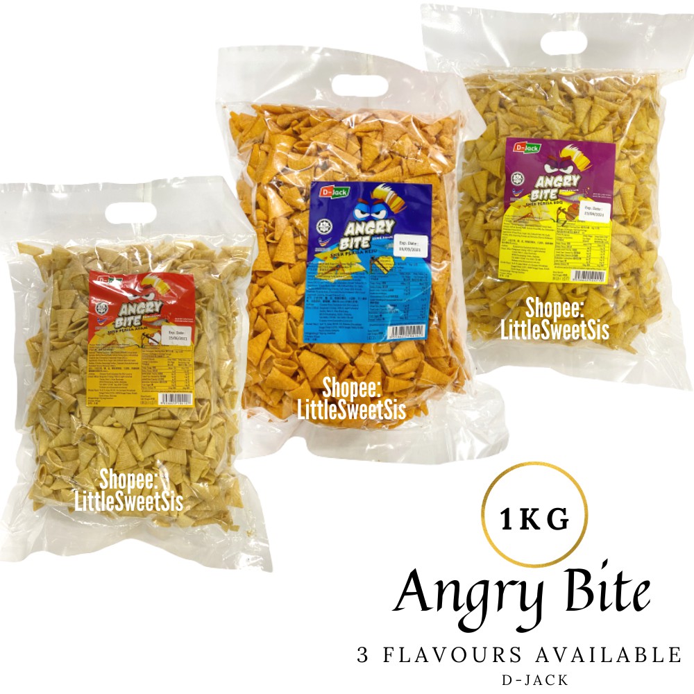 [1KG] D-JACK ANGRY BITE CORN SNACK/ CHEESE/ CHICKEN/ BBQ [HALAL ...