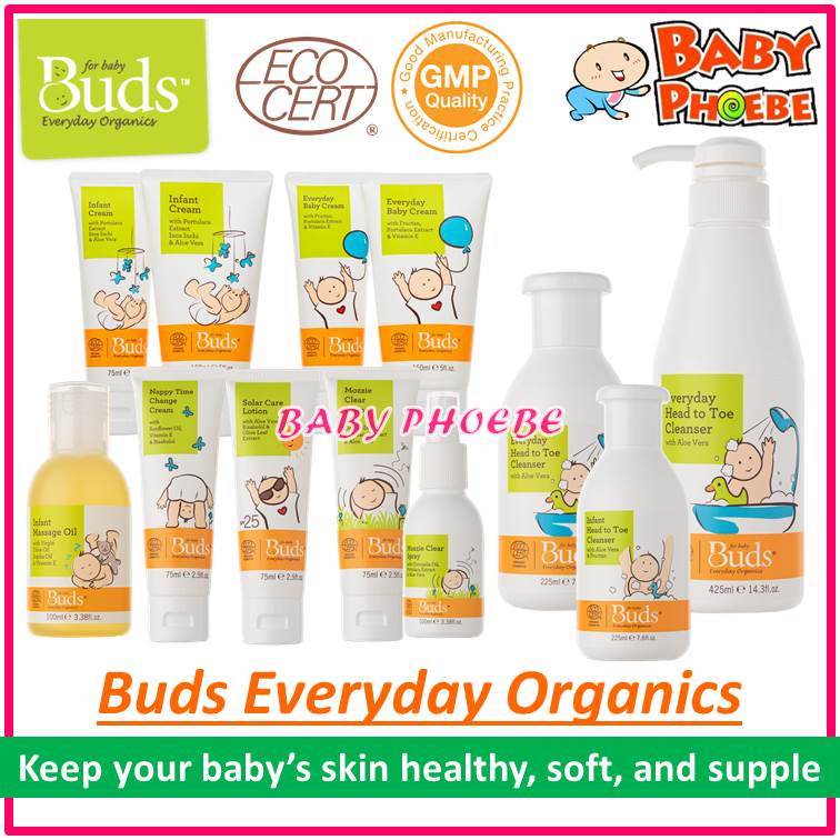 Buds Organics/Organic Infant Newborn Baby Cream/Nappy Cream/Mozzie ...