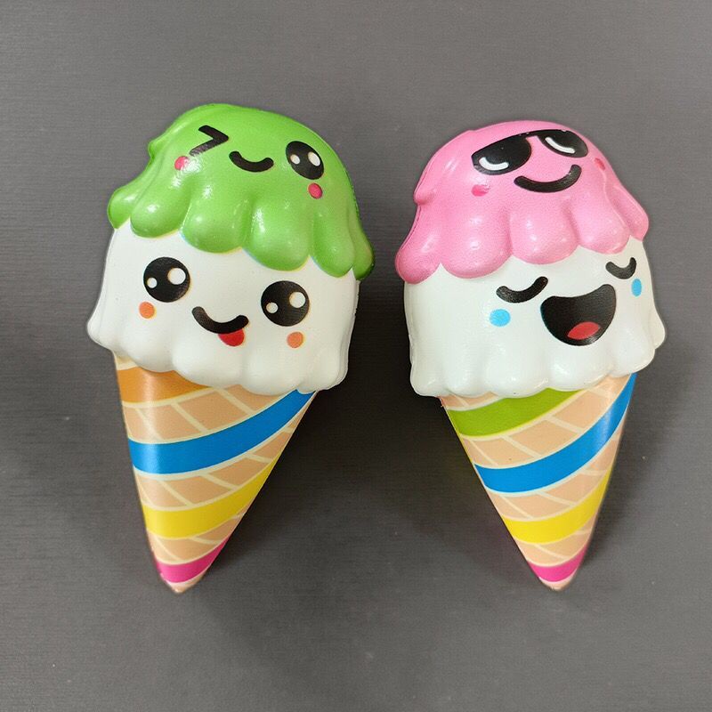 Squishy ice cream/ squishy ice cream cone smile | Shopee Malaysia