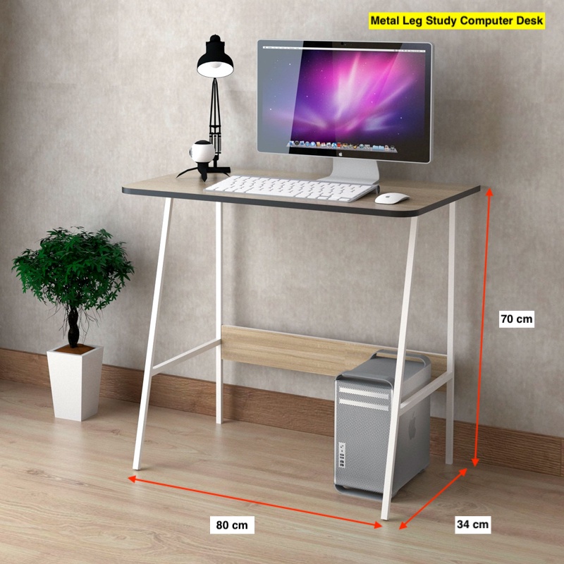 ROAM 4ft Study Table with hutch Office Desk Meja Belajar Budak Murah ...