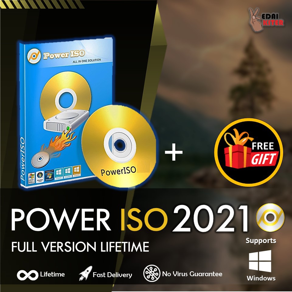 🔥 Power ISO 2021 [ Windows | Lifetime Full Version ] + FREE GIFT🔥 | Shopee Malaysia