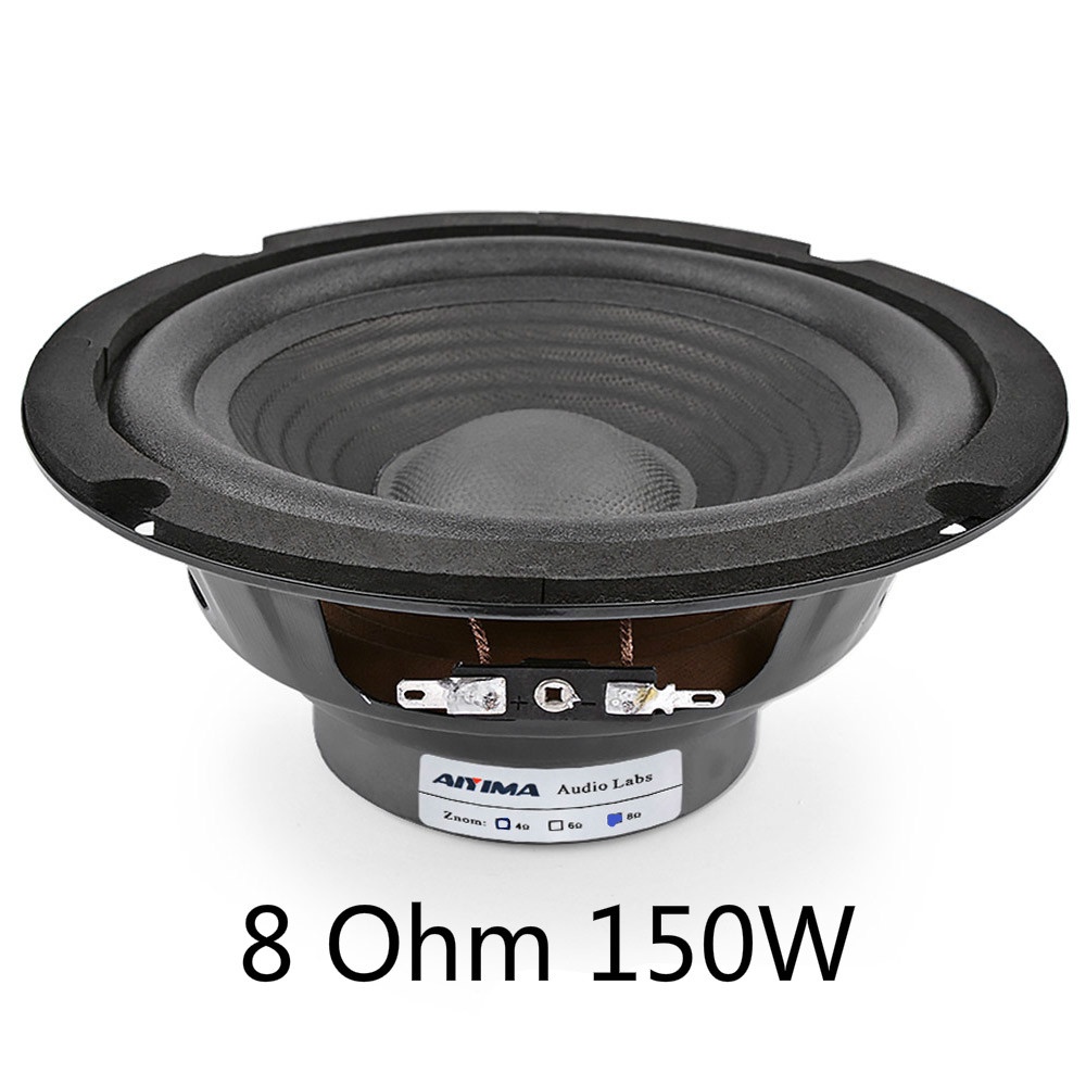 AIYIMA 1Pcs 150W 6.5 Inch Midrange Bass Speaker 4 / 8 Ohm Midrange ...