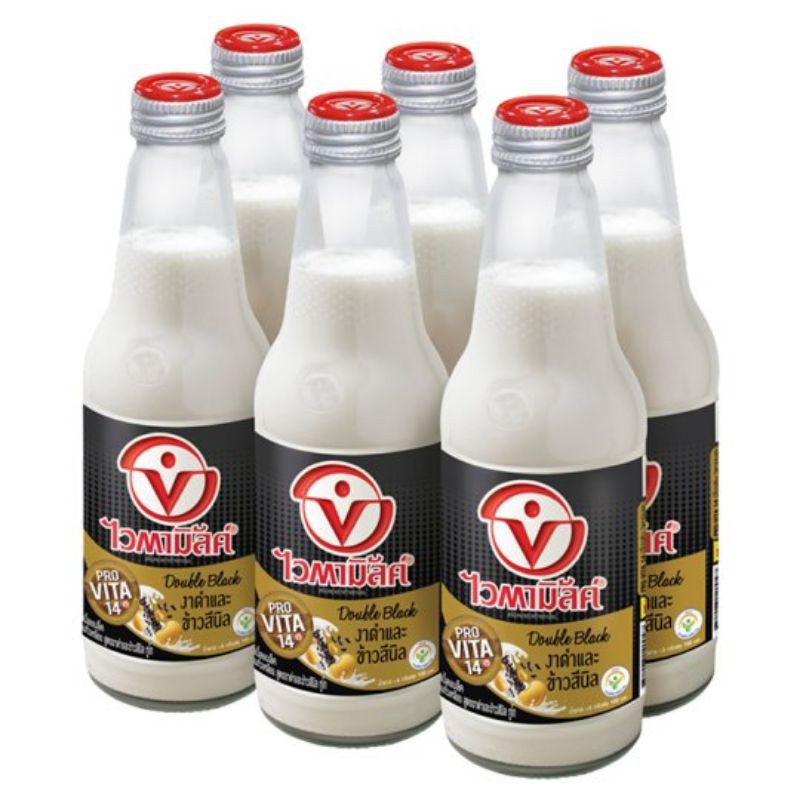 Original Vitamilk black sesame /THAI TEA/SOY MILK/SOY MILK +BARLEY ...