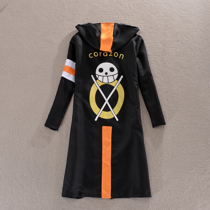 One Piece Trafalgar Law Corazon Coat Cloak Cosplay Costume | Shopee ...