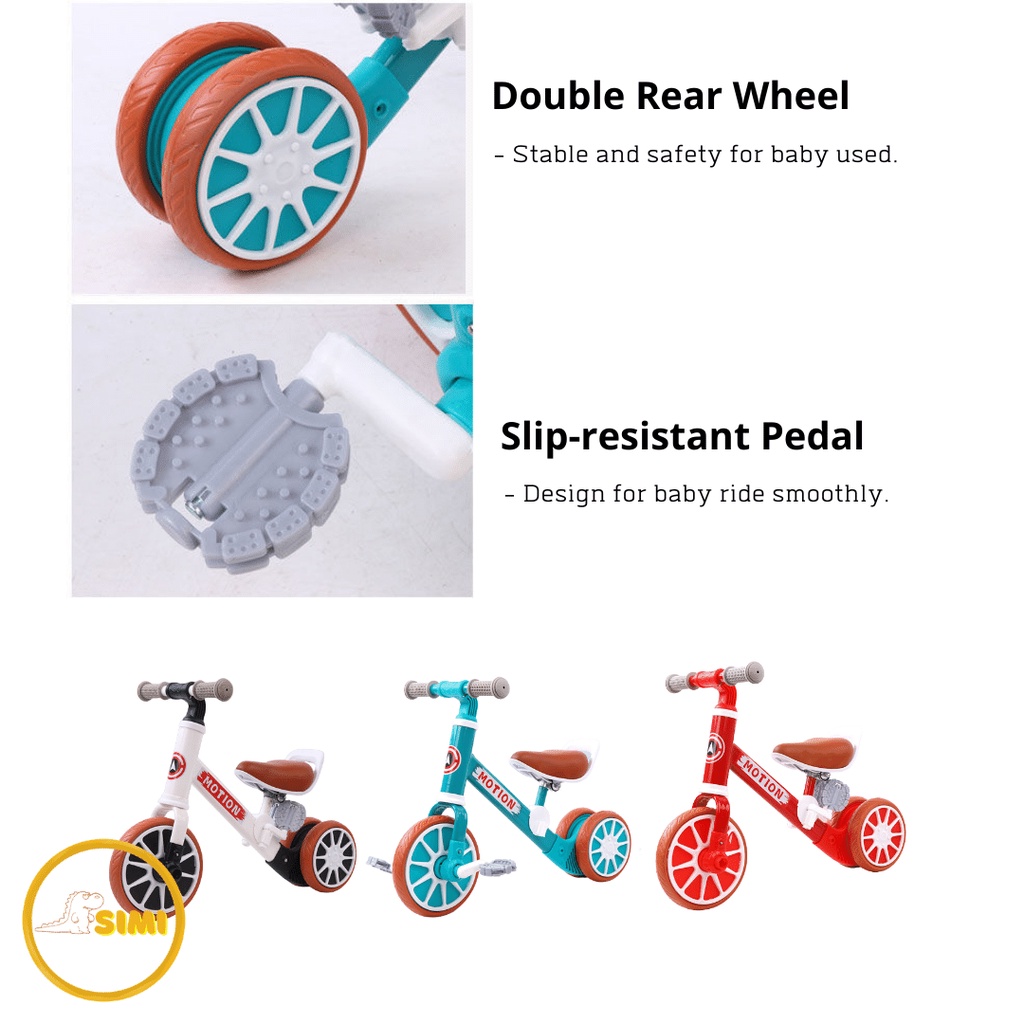 SIMI MOTION 2 in 1 Children Balance Bike Tricycle Push Bike Scooter ...