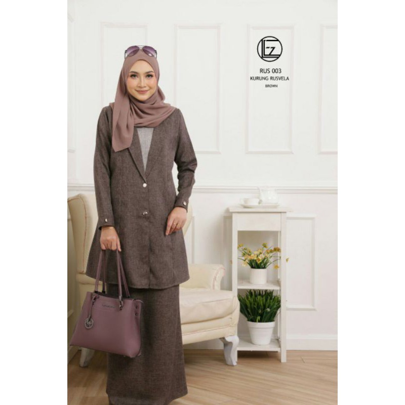 Ready Stock! Baju Korporat Kurung Blazer Labuh Nursing Friendly Loose ...