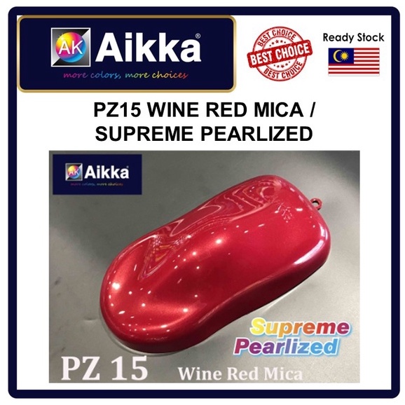 AIKKA SUPREME PEARLIZED PZ15 / WINE RED MICA | Shopee Malaysia