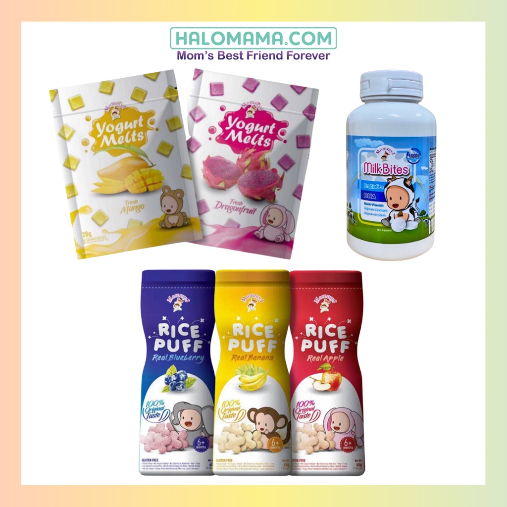 Mommy J Real Pure Rice Real Puffs Apple/Banana/Blueberry 45g 6m ...