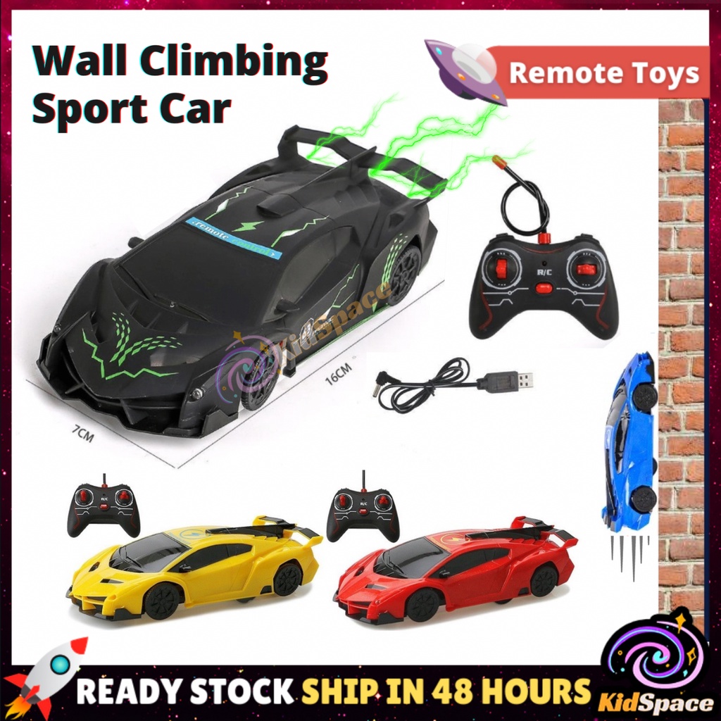 KidSpace Wall Climbing Car Remote Control Stunt Car Driving On The Wall ...