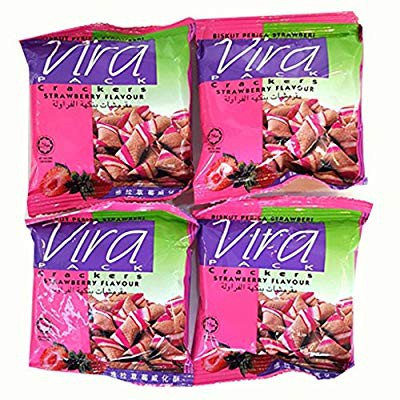 Vira Pack Cracker Chocolate / Pandan / Strawberry 40 packs | Shopee ...