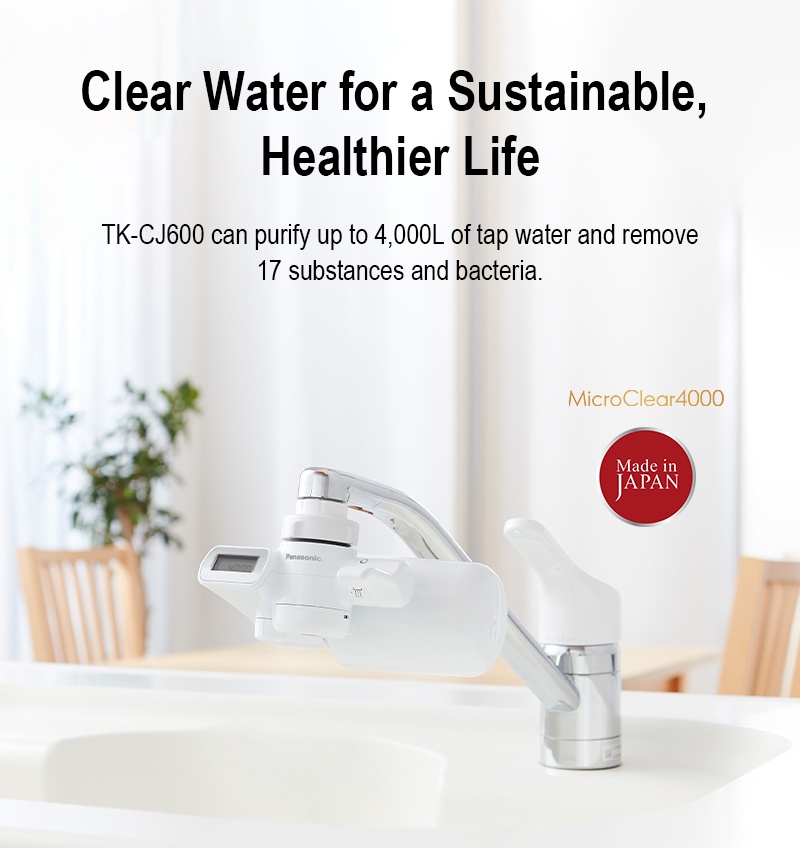 Panasonic TK-CJ600 Faucet Water Purifier Long Lasting MicroClear4000 ...